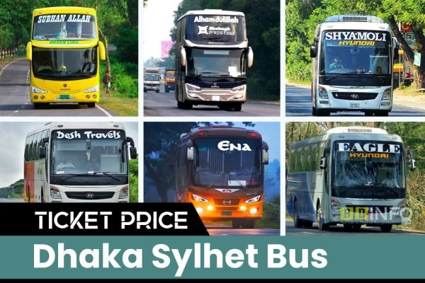 Dhaka To Sylhet Bus Ticket Price & Counter Number 2025